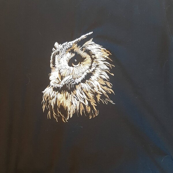 Owl Machine Embroidery Designs in the Night Series Realistic 5 Sizes to ...