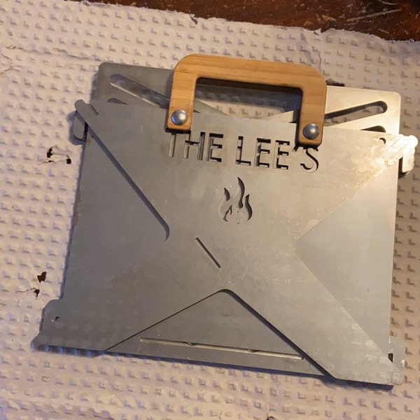 Personalised Slot Together Portable Camping Fire Pit - Etsy