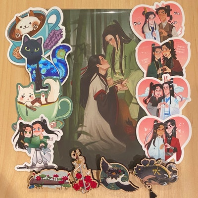 MXTX Stickers Meatbun Grandmaster of Demonic Cultivation Scum Villain ...