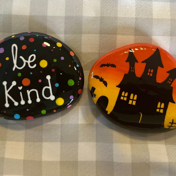 Set of 3 Bee Painted Rocks Be Kind Bumblebee Stones for Decoration ...