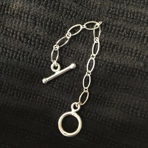 Sterling silver toggle clasp extender necklace extension 2 | Etsy