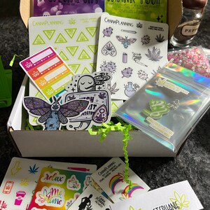 Clear Marijuana Icons Mix Sampler 1 Marijuana Stickers Weed - Etsy