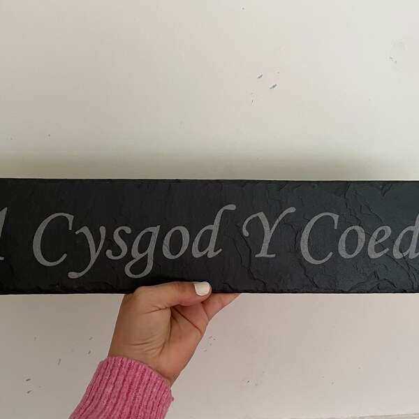 Customised Gate Sign, Large Sign for 5 Bar Gate 45cm X 10cm Traditional ...