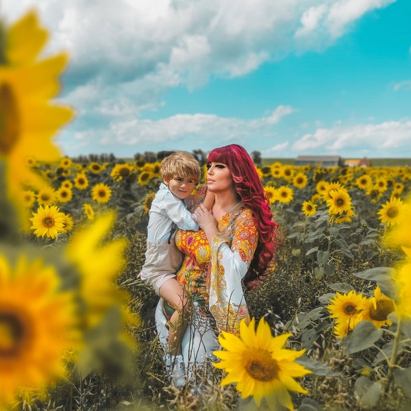 Sunflower Overlays, Summer Flower Photoshop Overlay, Sunflower Field ...