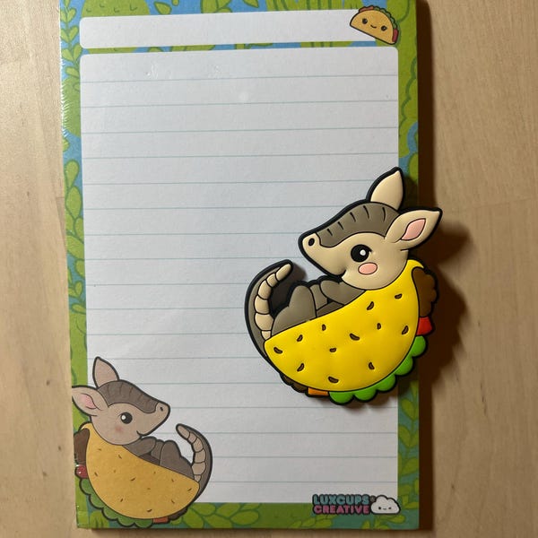 Axolotl Notepad - Cute Stationery Gift Kawaii Axolotl Memo Pad ...