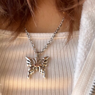 Butterfly Necklace - Etsy
