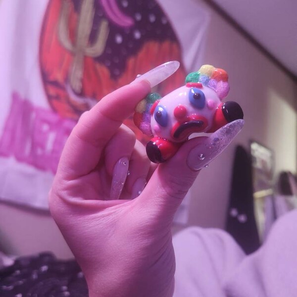 Sad Sprout Panda Polymer Clay Figurine//sculpture//desk Buddy - Etsy