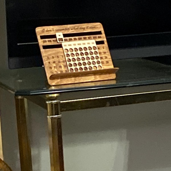 Gift for Him Desk Calendar Desk Accessories Office Decor Perpetual ...