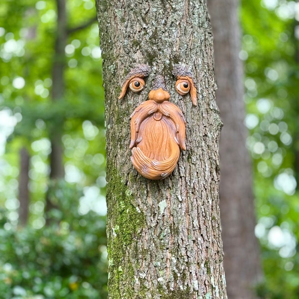 Tree Face Garden Decor – Tree Hugger Bird Feeder – Gift for Dad House ...