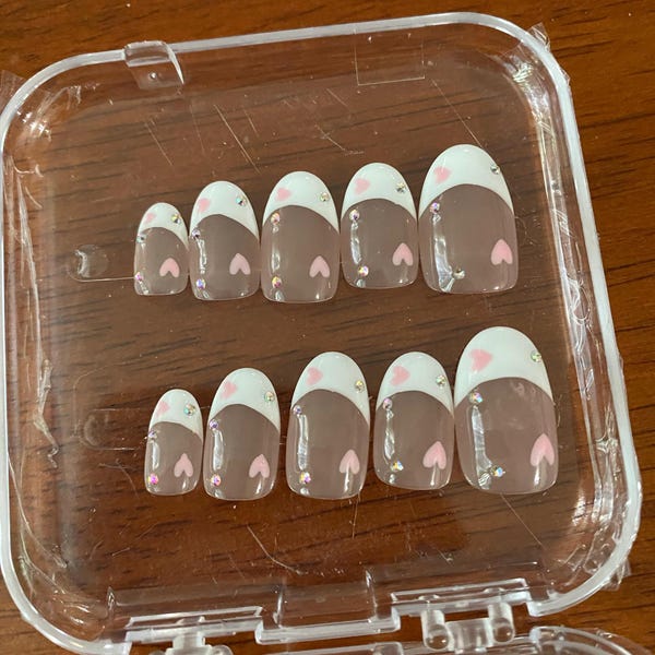 NEW NEW! | Romantic Bestie Press on Nails | Twin Nails | Beautiful ...