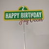 Happy Birthday Street Sign Personalized Happy Birthday Cake Topper ...