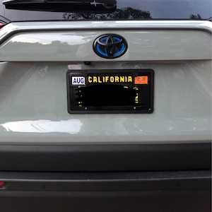 2 Hole Slim Color Powder Coated Stainless Steel License Plate - Etsy