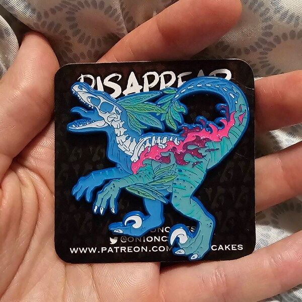 Disappear Mosasaurus Pin Enamel Pin Disappear Dinosaur Gift for Pin ...