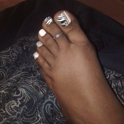 Adjustable Sapphire Toe Ring Sterling Silver Deep Blue Sea Toe Ring ...