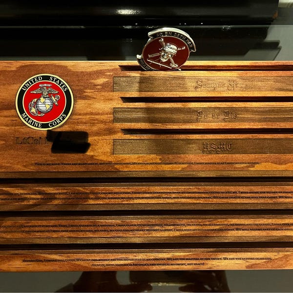 Navy Chief's Creed Military Challenge Coin Display Holder - Chief Petty ...