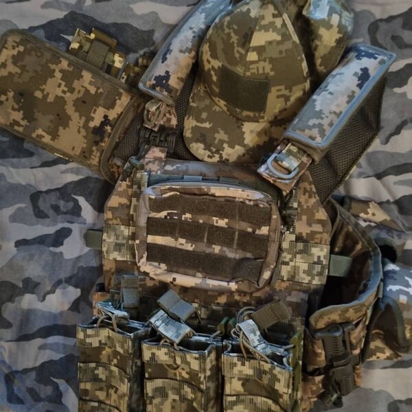 TOPTACPRO Tactical Helmet Cover for FAST Ukrainian Army Cover MM14 ...