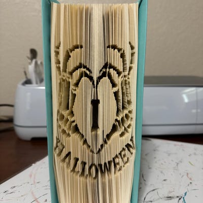 Rose Flower: Book Folding Pattern, Instruction DIY Folded Book Art, Cut ...