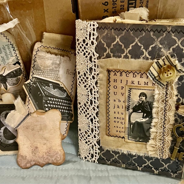 Handmade Grungy Style Junk Journal, Book Lover's Journal - Etsy