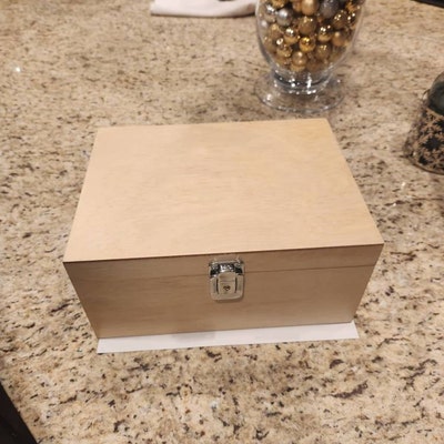 Large Wooden Keepsake Box With Lid Wood Storage Box for Home - Etsy