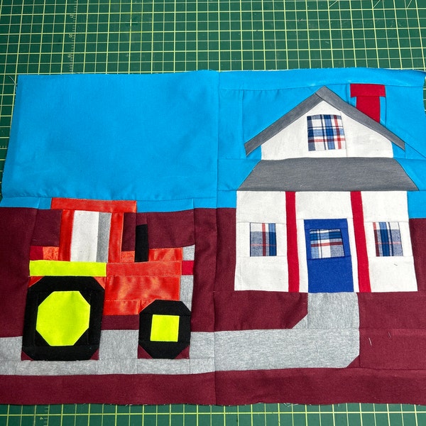 PDF Quilt Block Pattern – Tractor – Vehicle Quilt Pattern - Etsy