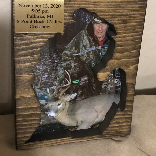 Michigan State Shaped Picture Frame - 5" X 7" - Spartan Wolverine Photo ...