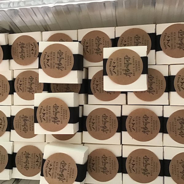 Trail Mix Labels, New Adventure Label, Woodland Baby Shower Favors ...