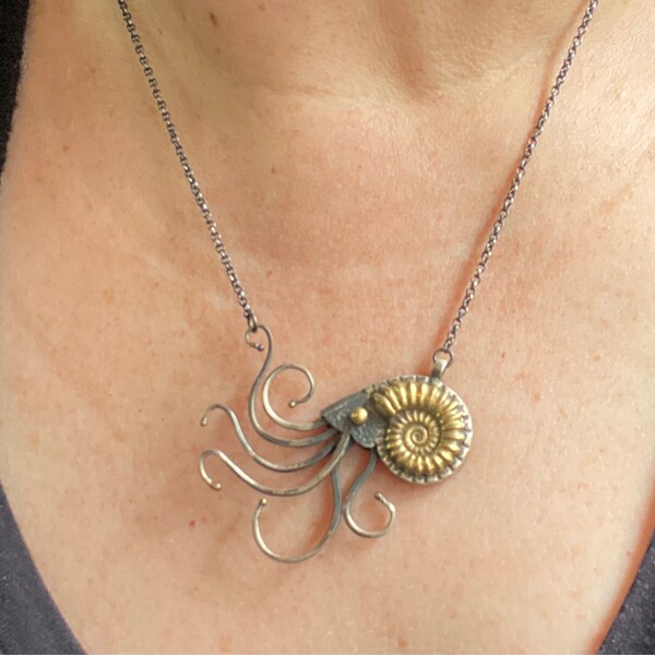 Sterling Silver Spiral Wave // Modern Ocean Rip Curl Hoop // Artisan ...