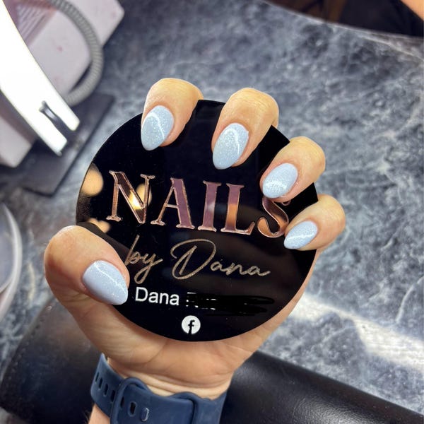 Customizable Acrylic Nailfie Disk: Enhance Manicure Photos & Nail Art ...