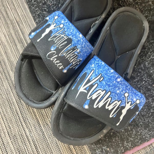 Personalized Custom FASTPITCH SOFTBALL Slides Flip Flops Sandals ...