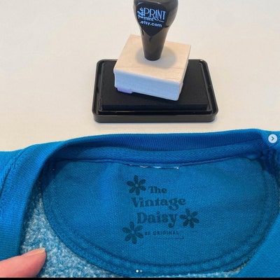 Custom Fabric Stamp of Your Logo or Image, Clothing Stamp Kit, Fabric ...