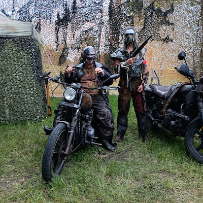 Fallout Raider Armor Rusty Steel Bracer Post Apocalyptic - Etsy