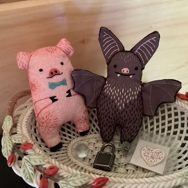 Bat - Embroidery Kit - Etsy