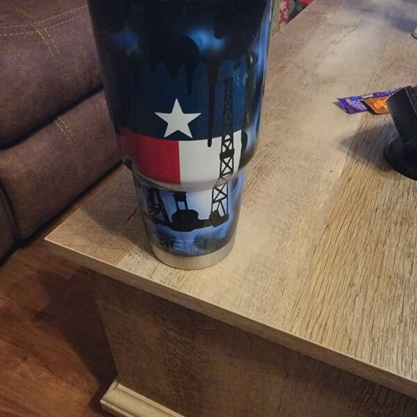 Texas Flag Oilfield Yeti, Texas Flag Oilfield Rtic, Texas Oilfield ...