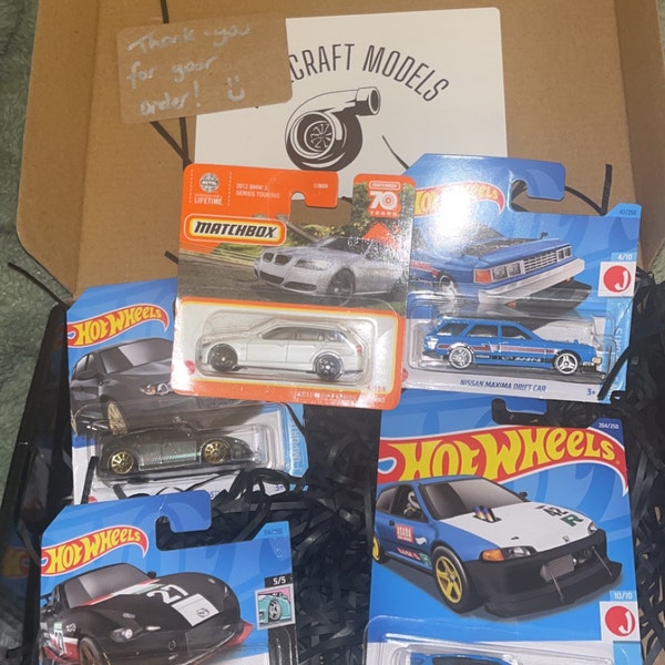 Diecast Car Model and Spec Sheet Box Display Various Model Options Gift ...