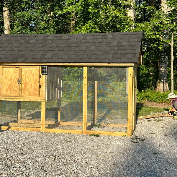 Portable Chicken Coop Plans: 13x5 DIY Movable Chicken Tractor for up to ...