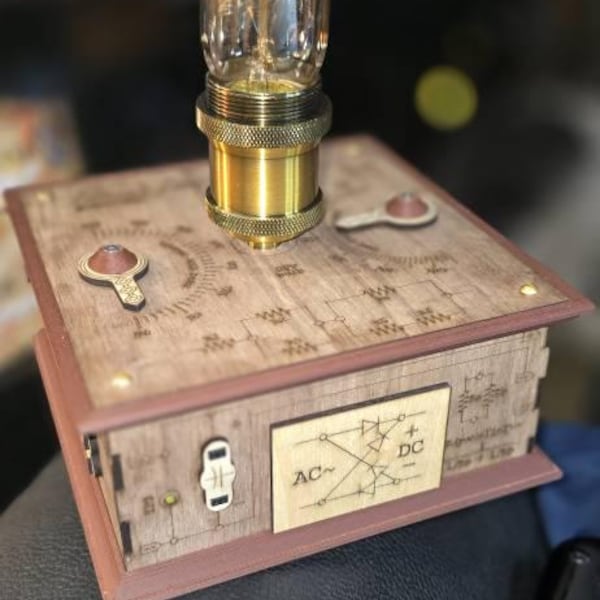 Original Edison's Lamp Puzzle Box - Solve the Mystery, Light the Lamp ...