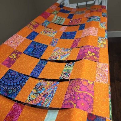 Falling Blocks Quilt Pattern Tutorial, Easy to Make, Uses Charm Packs ...