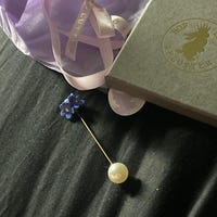 Porcelain Forget Me Not Pin Brooch/wedding Brooch/ Blue Flower Brooch ...