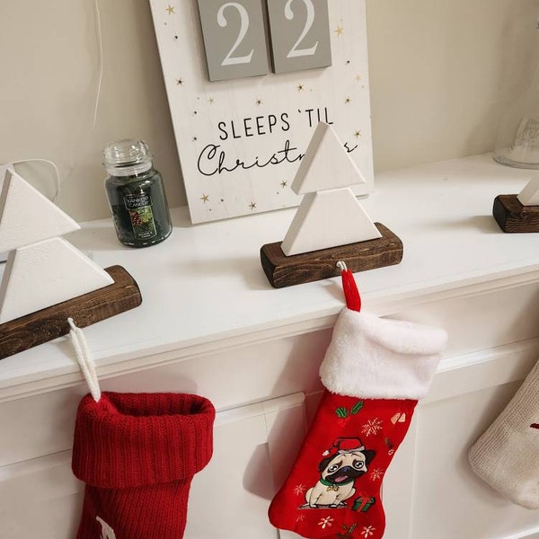 Stocking Holder | Wooden Stocking Holder | Home Decor | Christmas Tree ...
