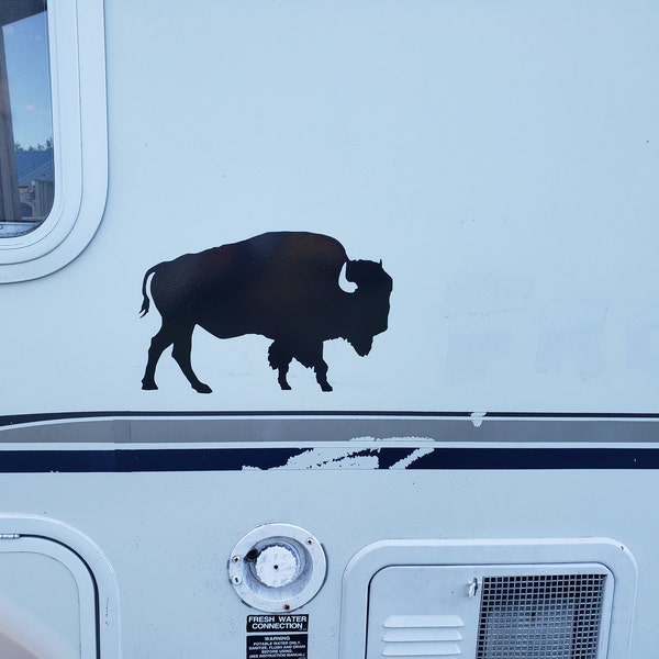 Buffalo Decal, Car Decal, Bison Decal, Yellowstone Decal, Mountain ...