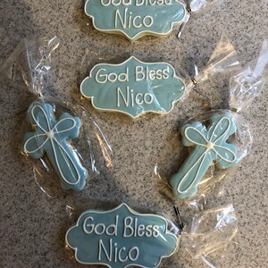 Custom 1st Communion/baptism Cookies | Etsy