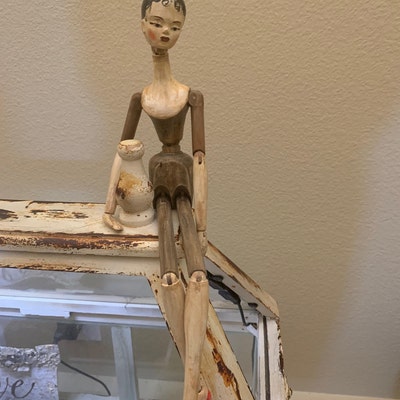 A Head Made of Wood for a Meat Doll. - Etsy