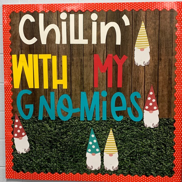 CLASSROOM DOOR DÉCOR - Gnome Door Décor - Chillin' Gnomies Décor ...