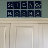 Science Rocks Periodic Vinyl Decal, Science Wall Decal, Classroom ...