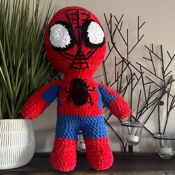 Low Sew Hero Spider Chibi Crochet Pattern PDF – Photo Tutorial, Instant ...