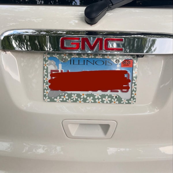 Wildflower License Plate, Cute Floral License Plate, Cute Car Accessory ...