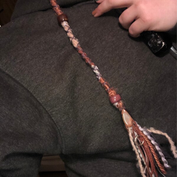 Hemp Macrame Boho Hair Wrap Yarn Dreadlock Decoration for Hair - Etsy