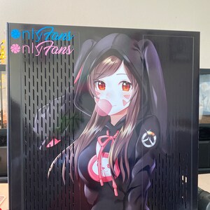 Onlyfans Custom PC Logo Vinyl Decal Sticker Multiple Colors Available ...