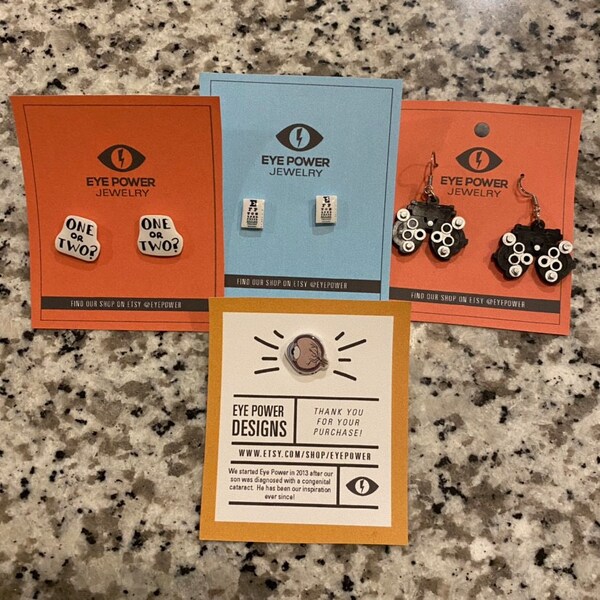 One or Two Earrings, Optometry Gift, Optometrist, Eye Doctor Gift, Eye ...