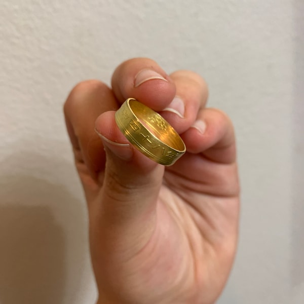 5 Yen Coin Ring, Lucky Coin Ring, Anime, Coin Ring, Promise Ring ...